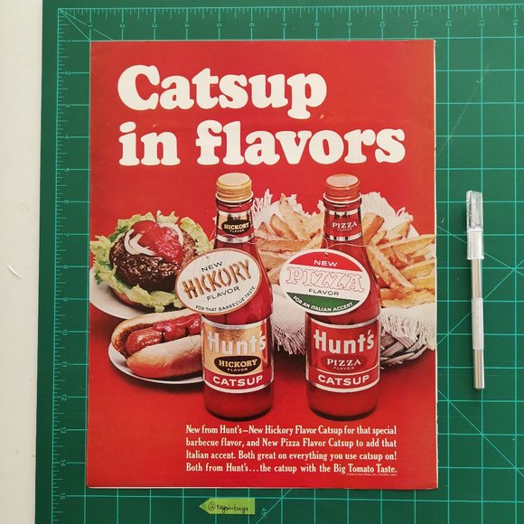 Vintage | Other | 6s Hunts Tomato Catsup Vintage Magazine Ad Hickory ...